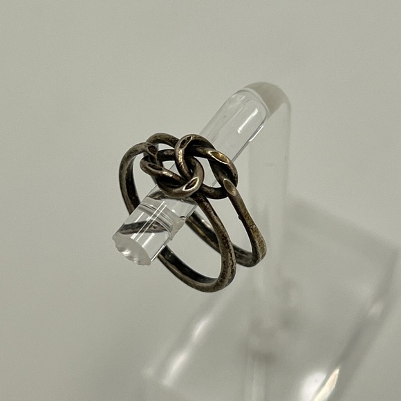 Jewelry | Vtg Sterling Silver Double Lovers Knot Tapered Ring Size 575 ...